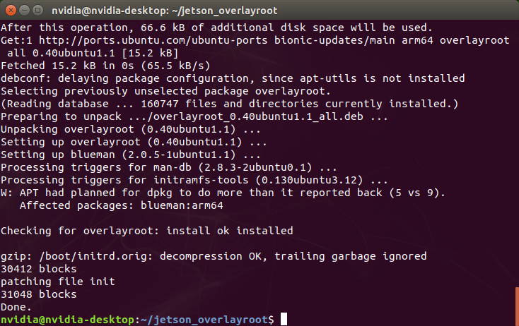 How to Protect the Root Filesystem on Jetson with Overlayroot?
